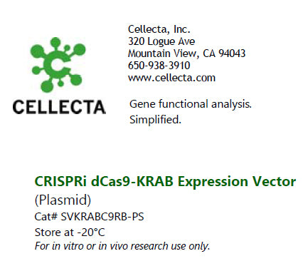 CRISPRi dCas9-KRAB Expression Construct | Cellecta, Inc - Cellecta