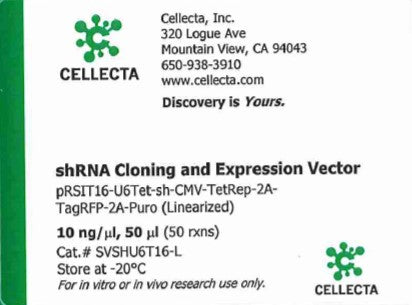 Custom shRNA Constructs - Cellecta