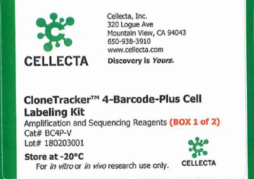 CloneTracker Single Barcode Contructs to Label Cell Populations - Cellecta